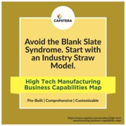 High Tech Manufacturing Business Capabilities Map