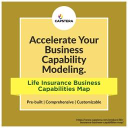 Life Insurance Business Capabilities Map