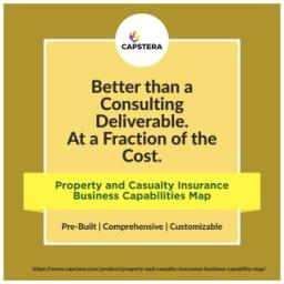 Property and Casualty Insurance Business Capabilities Map