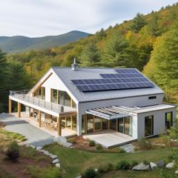 Large Mountain House with Solar Roof